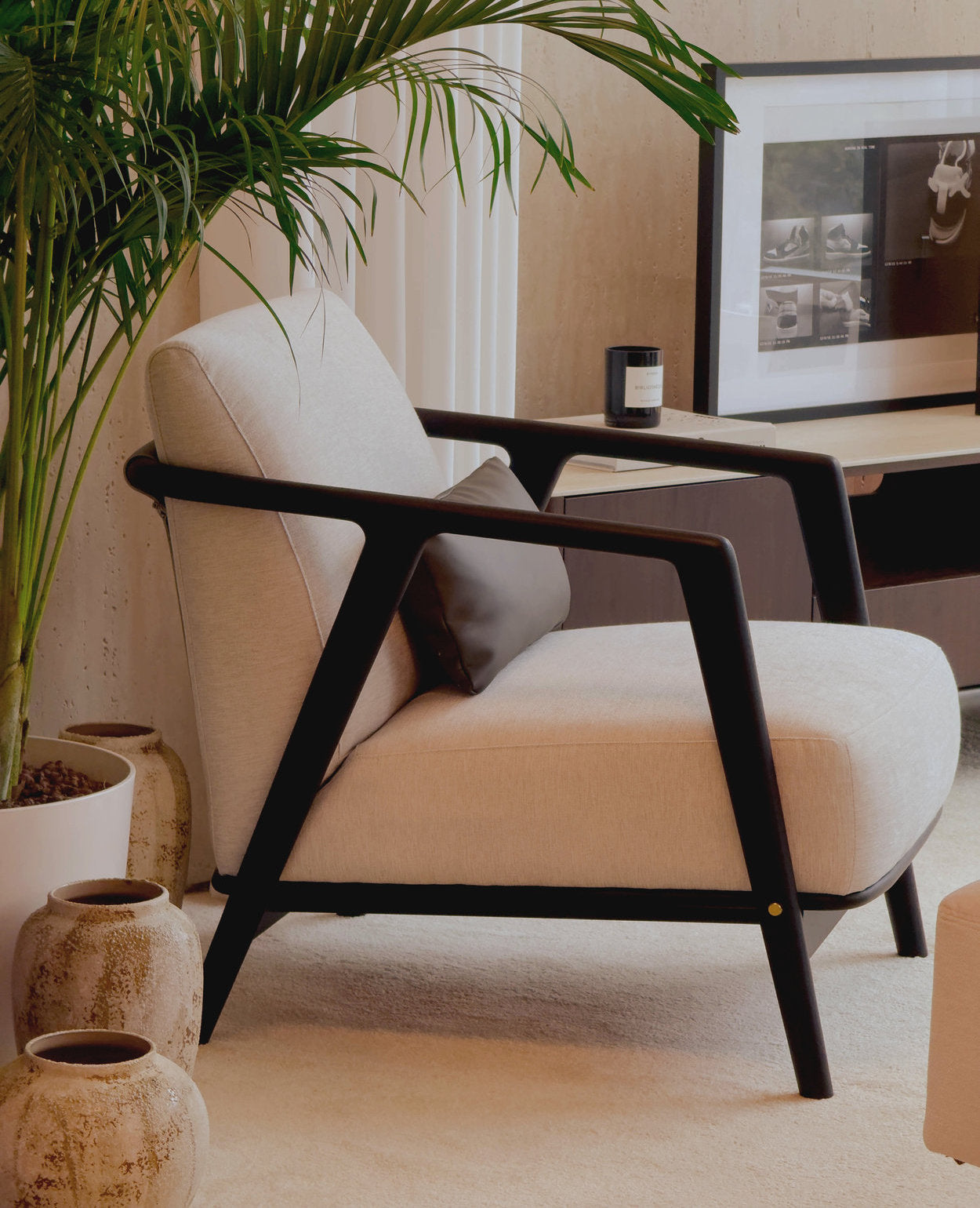 Connor Lounge Chair - Black Frame – CANCAN