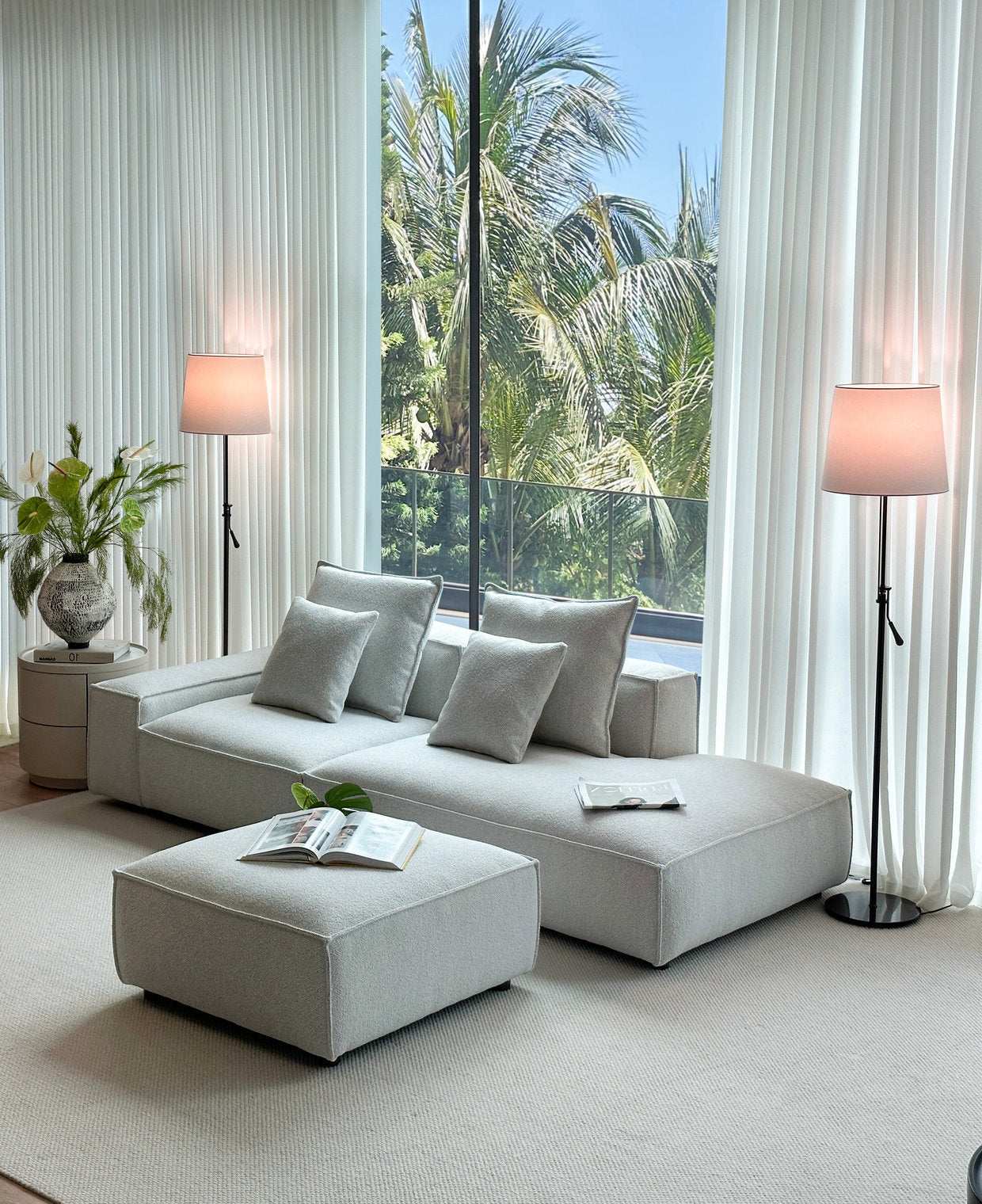 Hara Chaise Sectional Sofa – CANCAN