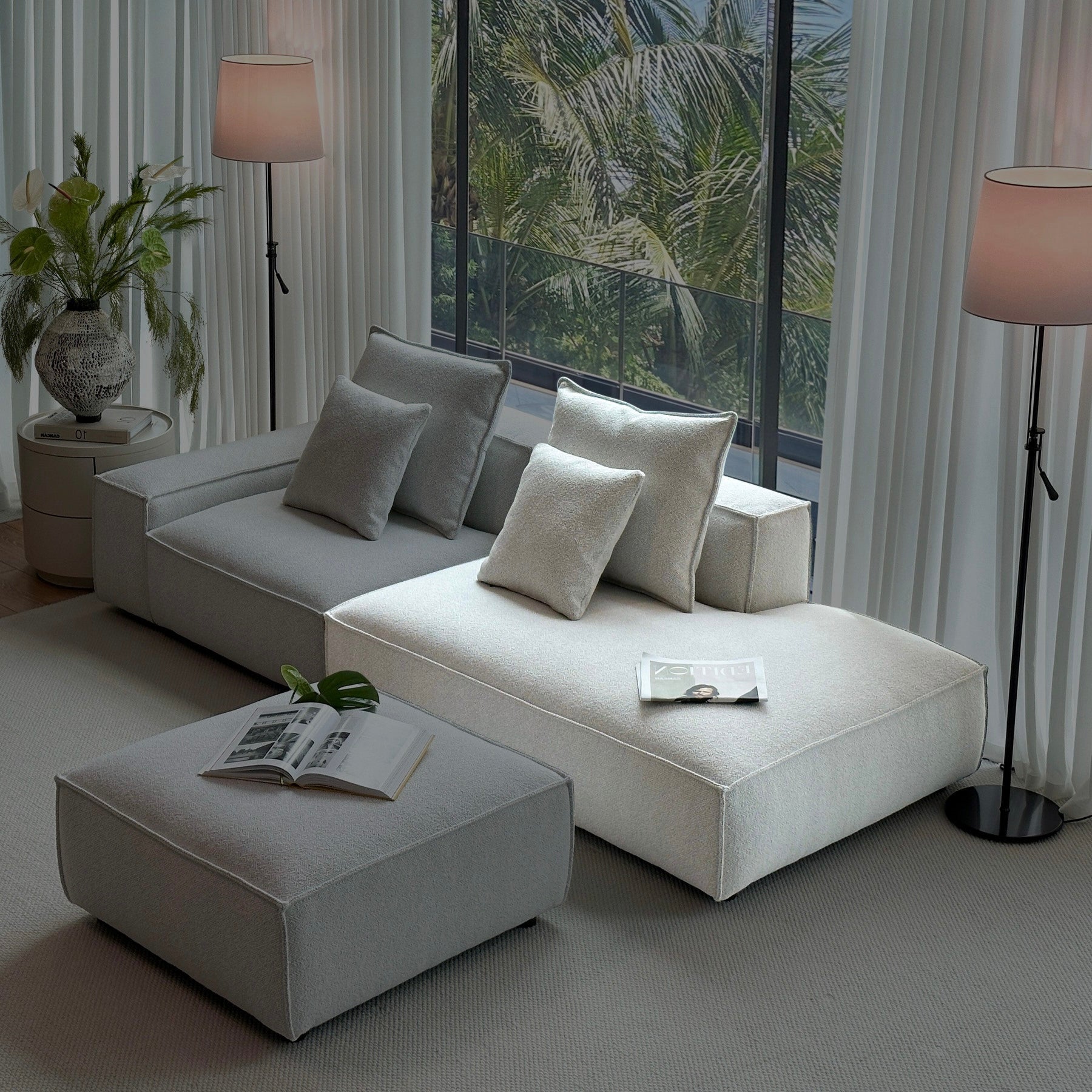 Hara Right Chaise Sofa Module – cancanfurnishings.com