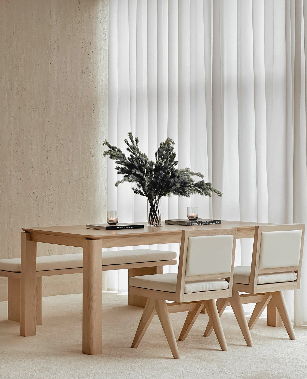 Hendricks Dining Chair - Whitewash – CANCAN