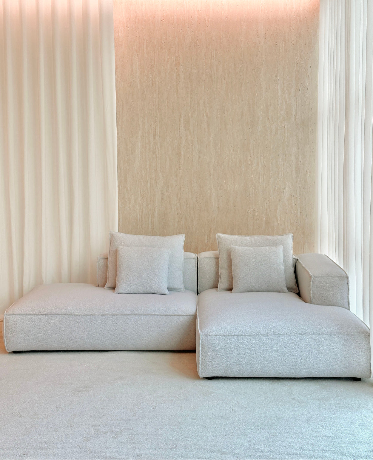 Hara Arm Double Chaise Sofa – CANCAN